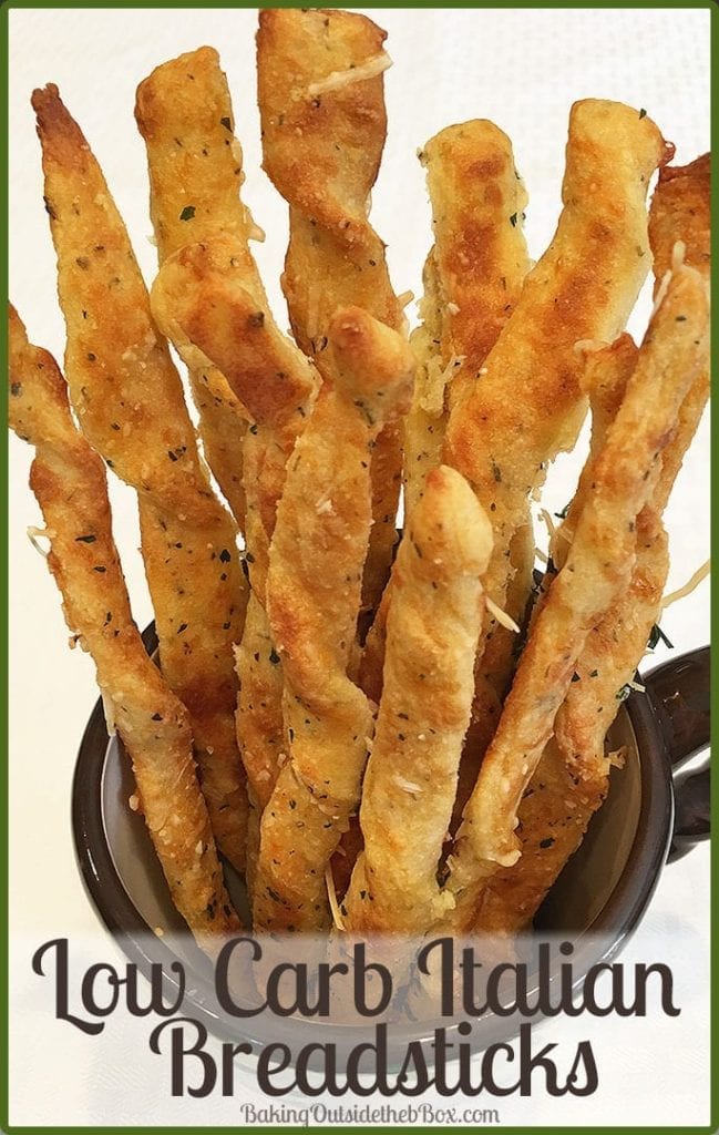 Keto Italian Breadsticks - Baking Outside the Box